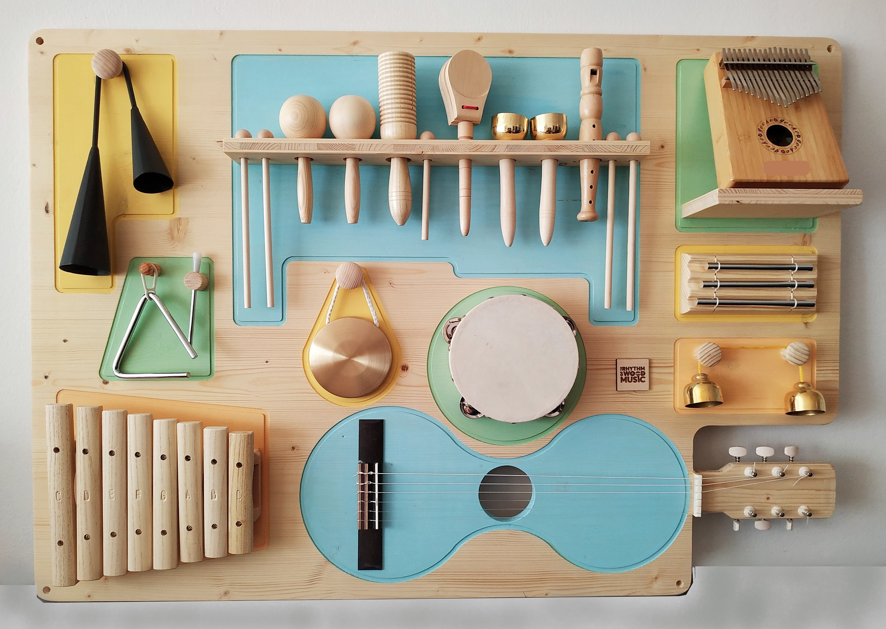 Music Wall Board with Percussion Instruments | Etsy