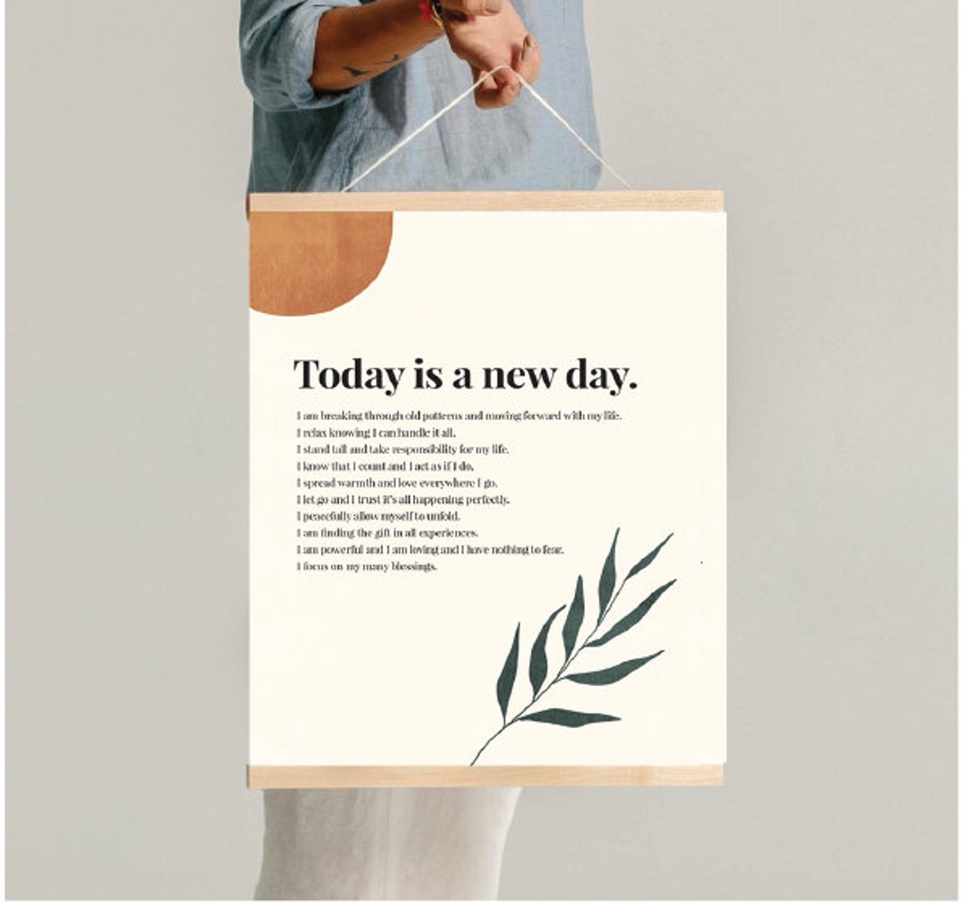 Personalised Poster Positive Affirmation Digital Print - Etsy