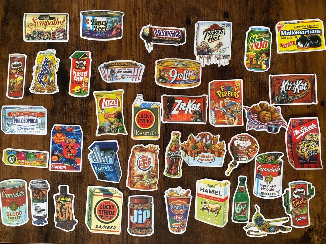 Vintage USA Brands Stickers Vinyl Stickers Bundle Funny - Etsy