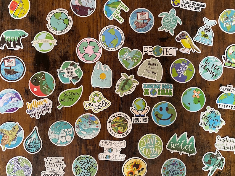 Ecology Stickers - Vinyl Stickers Bundle - Funny Stickers Pack ...