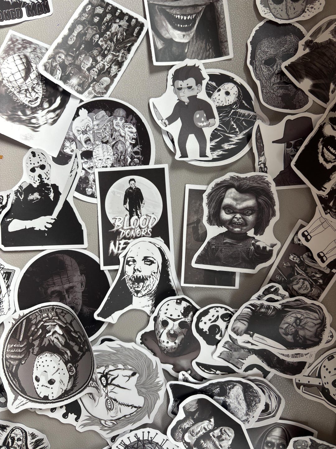 50 Horror Movie Stickers - Vinyl Sticker Bundle - Funny Sticker Pack ...