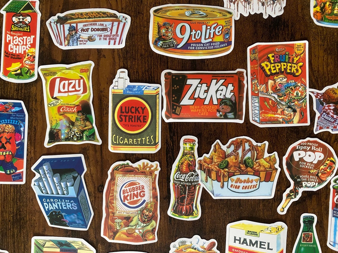 Vintage USA Brands Stickers Vinyl Stickers Bundle Funny - Etsy