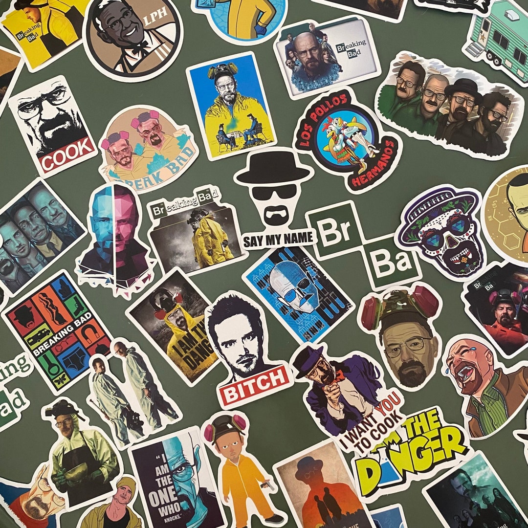 Lot de 50 Stickers Breaking Bad Vinyle stickers bundle Funny stickers ...