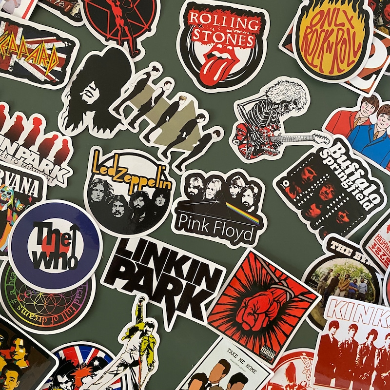 Rock Music Band Stickers - Etsy