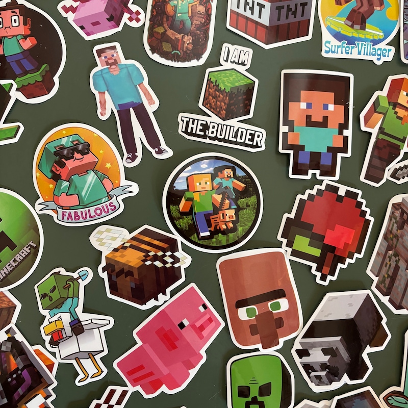 Mincraft stickers - Etsy México