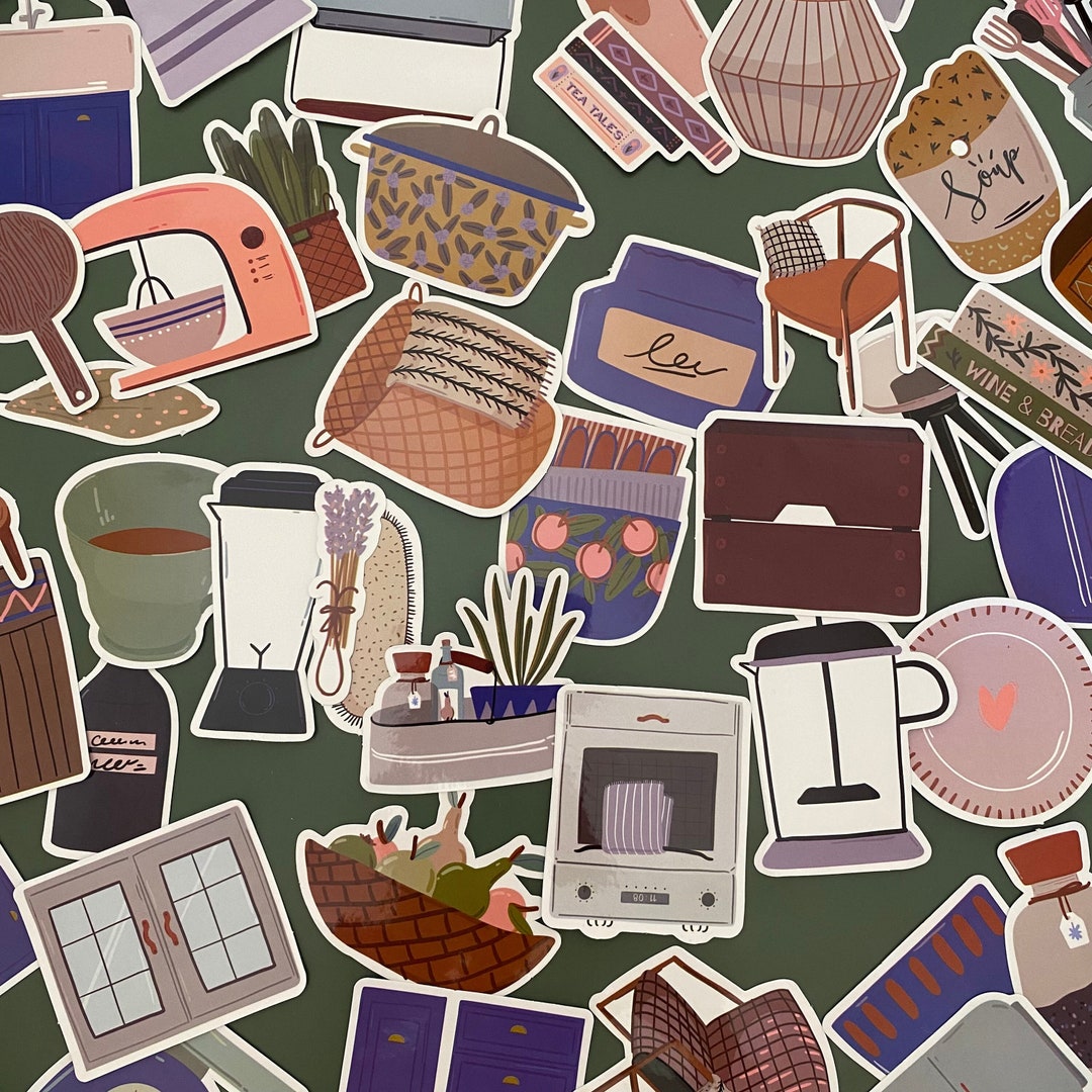 Lot of 50 Furniture & Decoration Stickers Vinyl Stickers Bundle ...