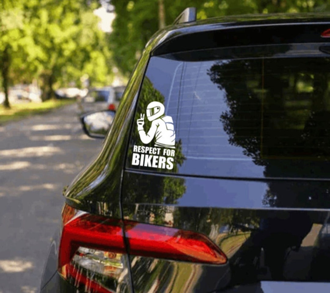Respect for Bikers Motorcycle/car Adhesive / Bikers / Decal / Sticker ...
