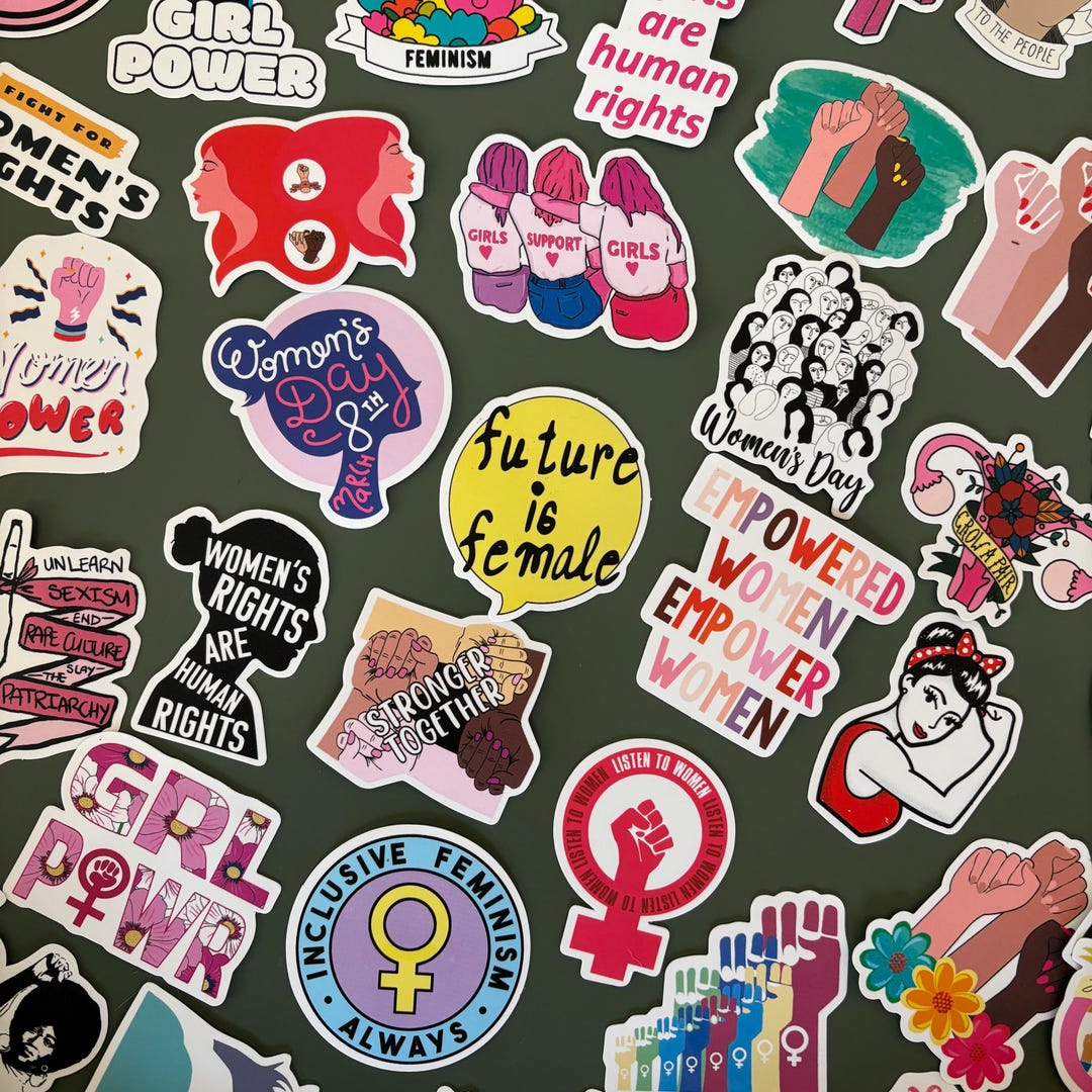 50 Feminist Sisterhood Equality Stickers Vinyl Stickers Bundle Funny ...