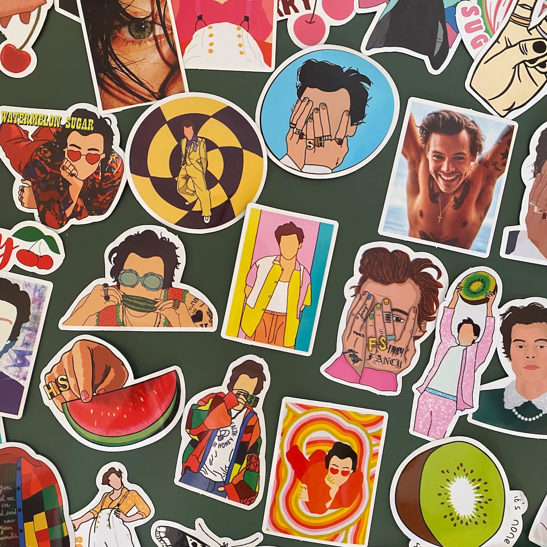 Lot 50 Hary Style Stickers Watermelon Sugar Fan Girl Vinyl Stickers ...