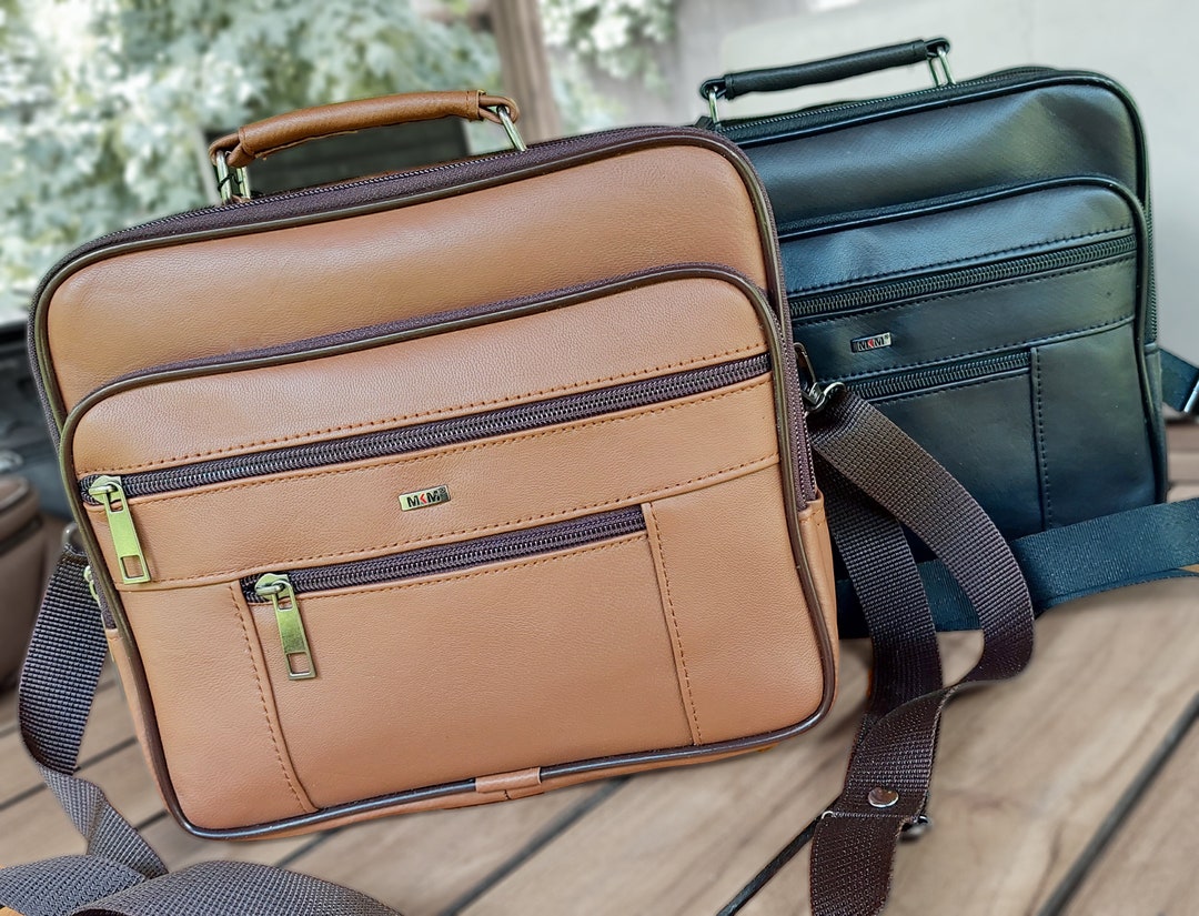 PERSONALIZED Leather Men Bag, Custom Man Gift, Shoulder Bag, Satchel ...
