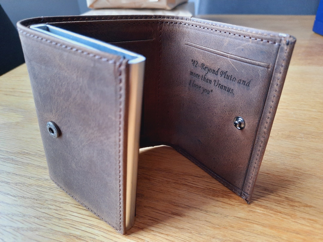 CUSTOM WALLET Card Holder Personalized Wallet Custom Handwriting ...