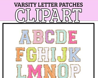 Varsity Letter Clip Art - Etsy