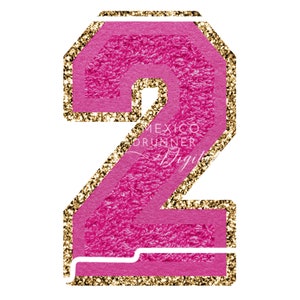 Varsity Letter and Number Clip Art, PNG, Digital Download- Multicolor ...