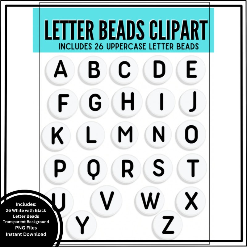 Alphabet Beads - Etsy