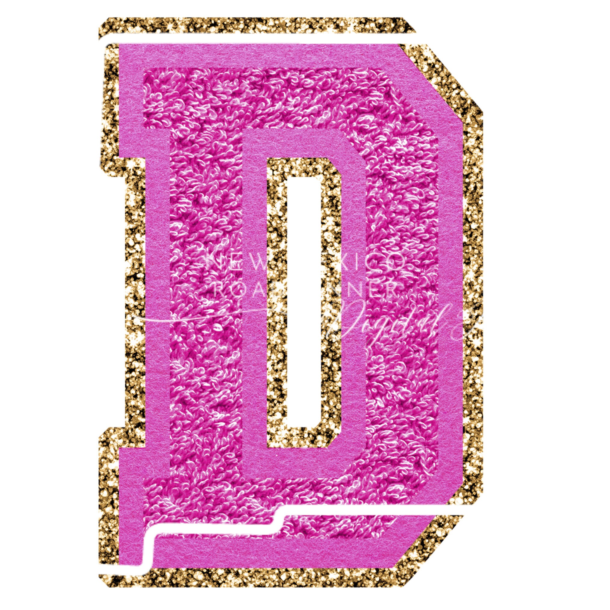 Hot Pink Varsity Letter Patches Digital Download - Etsy