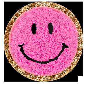 Multicolored Smiley Face With Black Smile/eyes Varsity Patches Clip Art ...