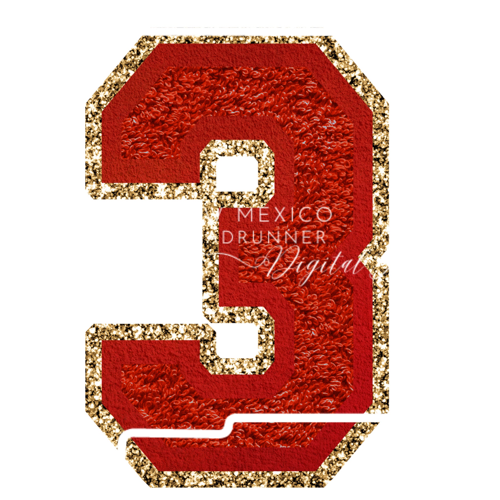 Red Varsity Letter and Number Patches Digital Download Clip - Etsy