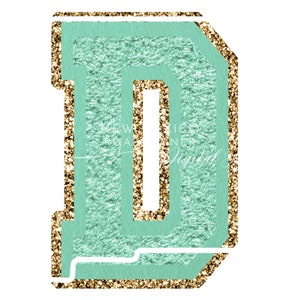 Varsity Letter and Number Clip Art, PNG, Digital Download- Multicolor ...