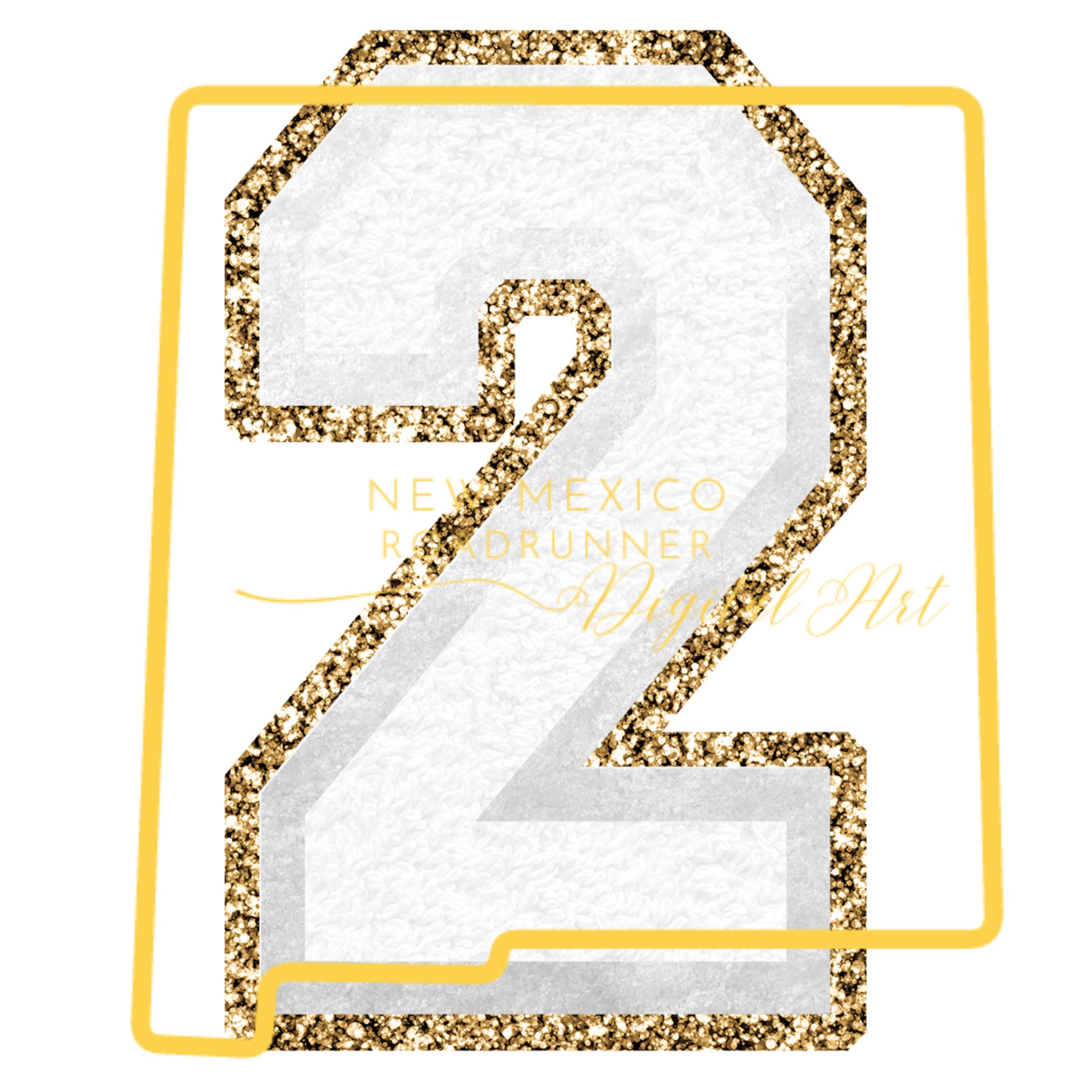 White With Gold Glitter Varsity Letter Patches Clip Art, PNG, Digital ...