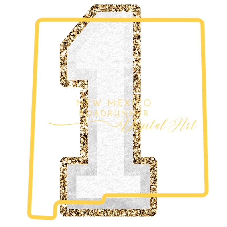 White With Gold Glitter Varsity Letter Patches Clip Art, PNG, Digital ...