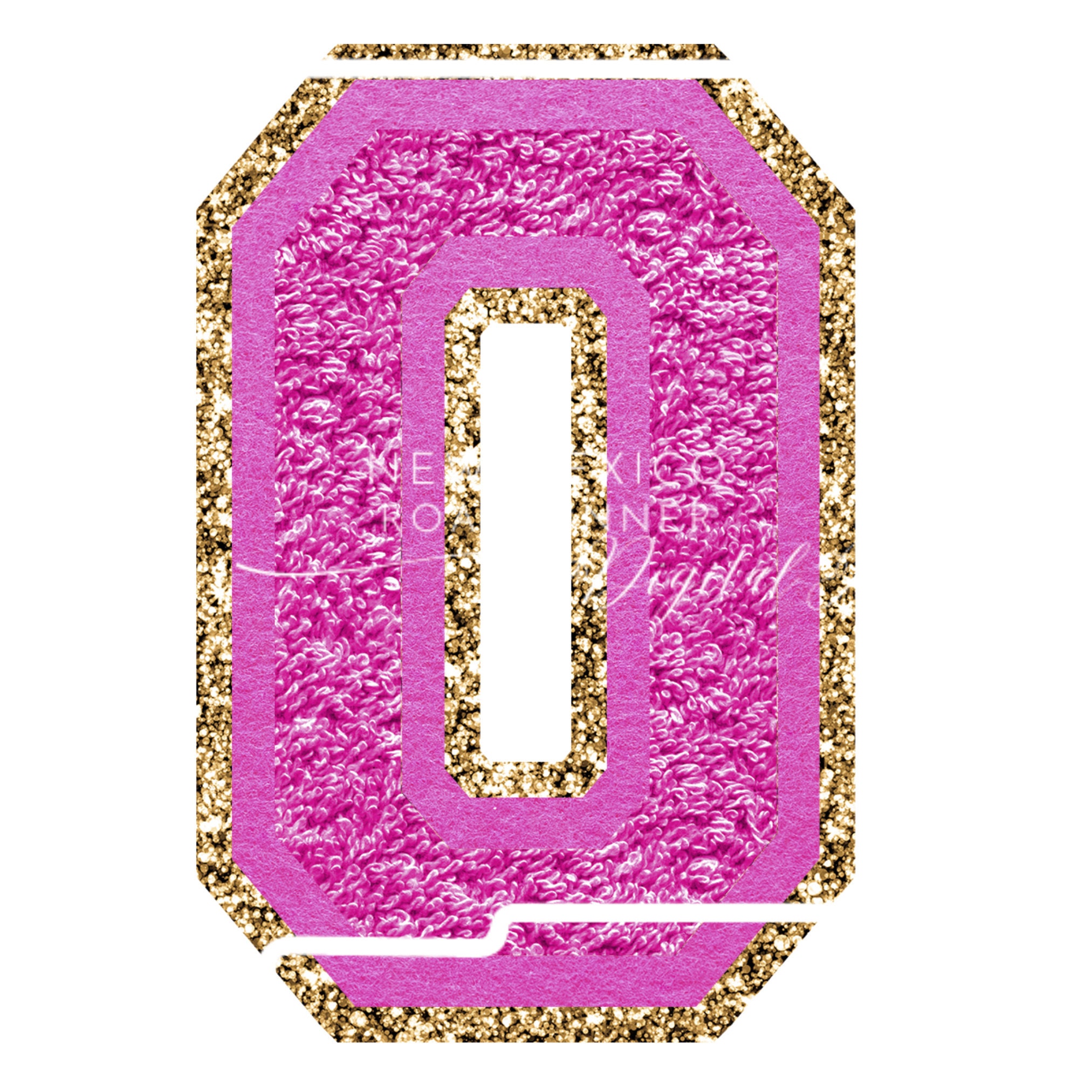 Hot Pink Varsity Letter Patches Digital Download - Etsy