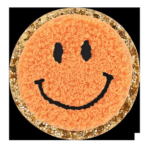 Multicolored Smiley Face With Black Smile/eyes Varsity Patches Clip Art ...