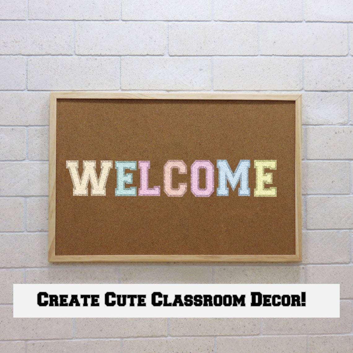 Pastel Color Varsity Letter and Number Clip Art Digital Download ...