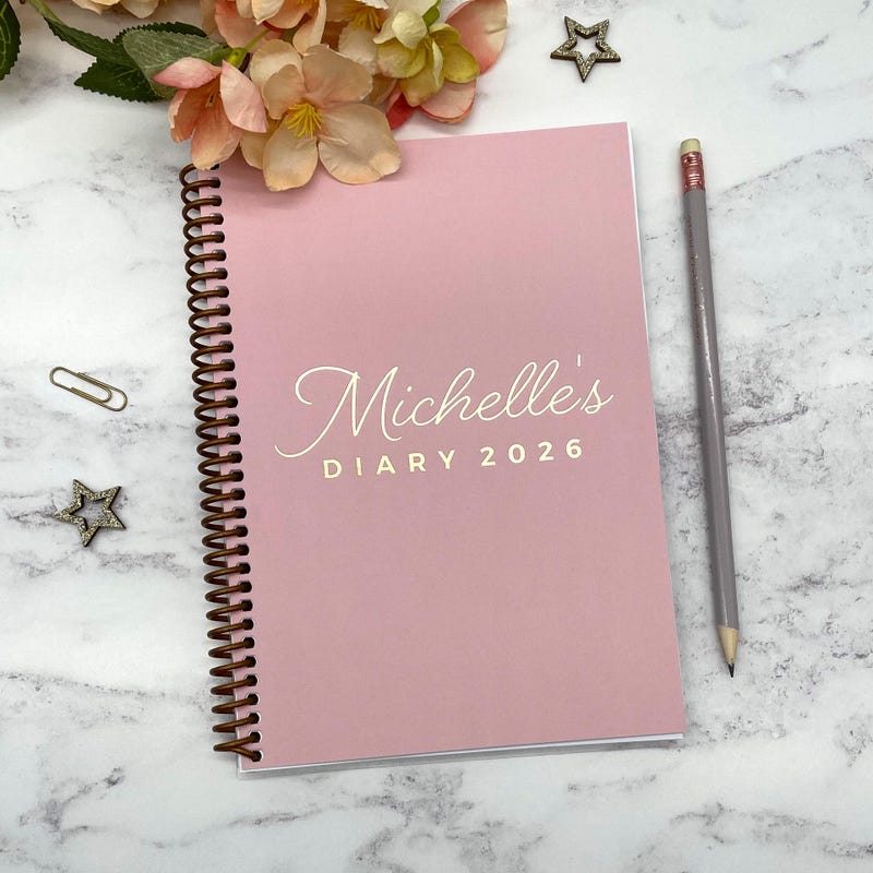 Personalised 2026 Diaries - Etsy UK