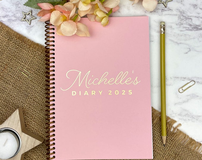 Personalised 2025 Diary, 2025 Diary, 2025 Planner, Personalised 2025 ...