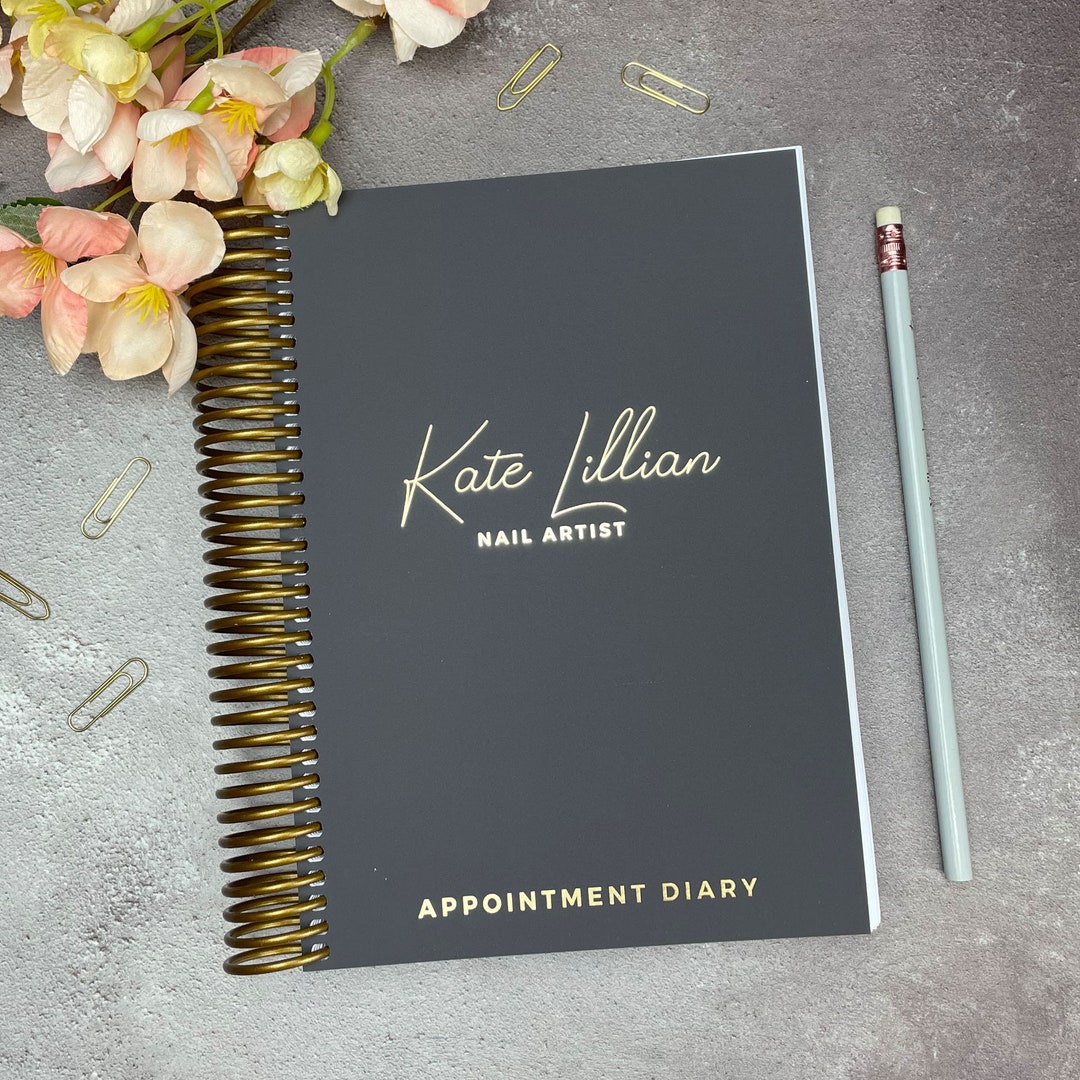 2026 Appointment Diary, A5, Day per Page, Personalised Cover, Foil ...