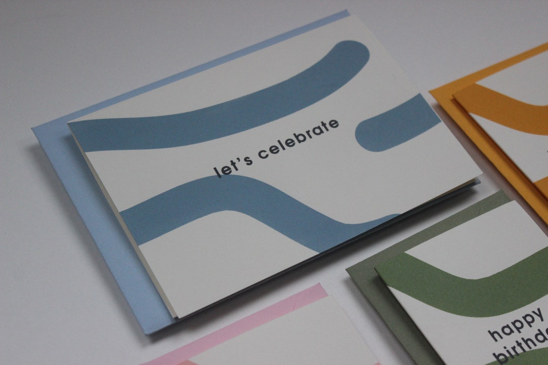 Lets Celebrate Card Celebration Card Congratulations Card - Etsy