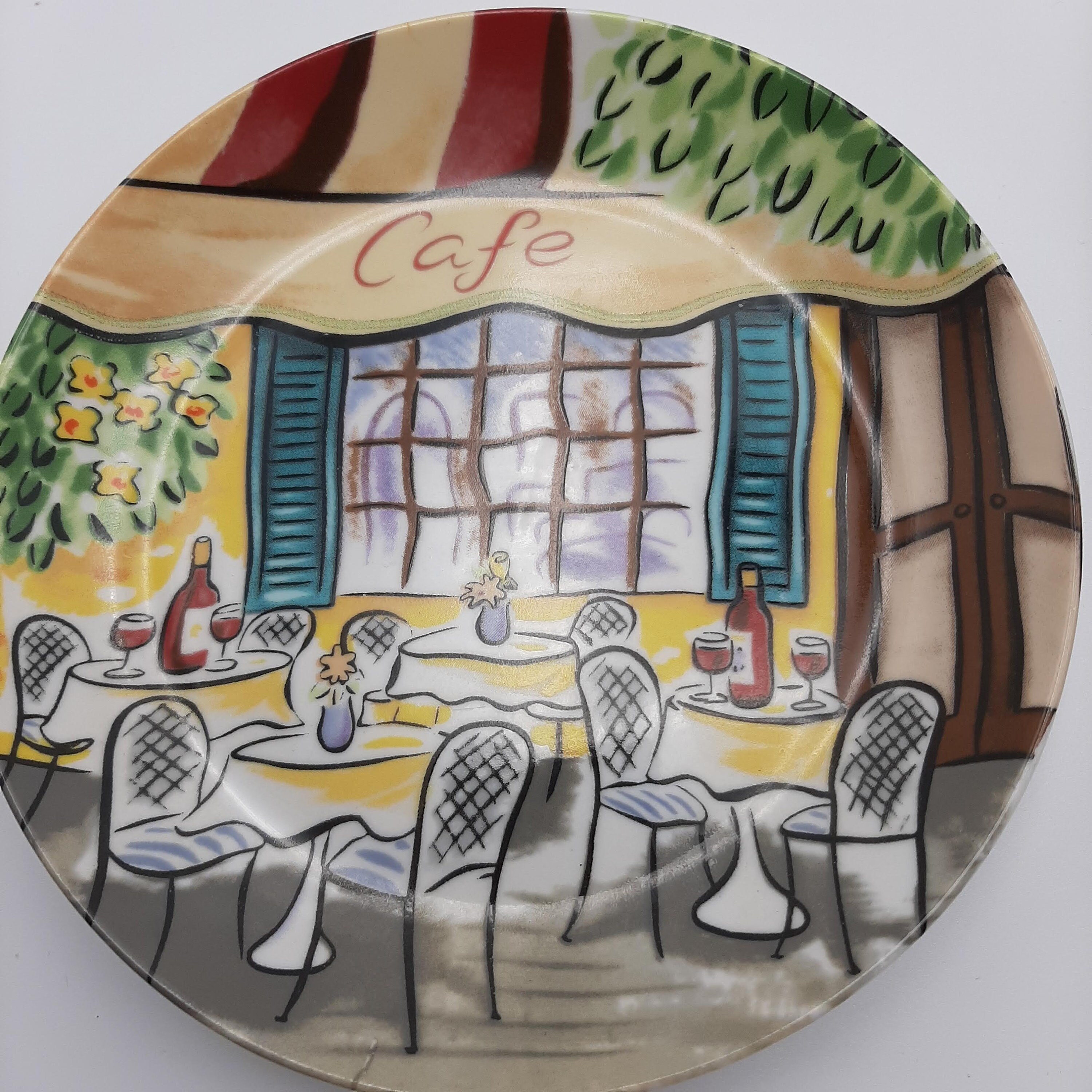 1983 vintage plates Set of 4 Avon China Cafe Bistro | Etsy