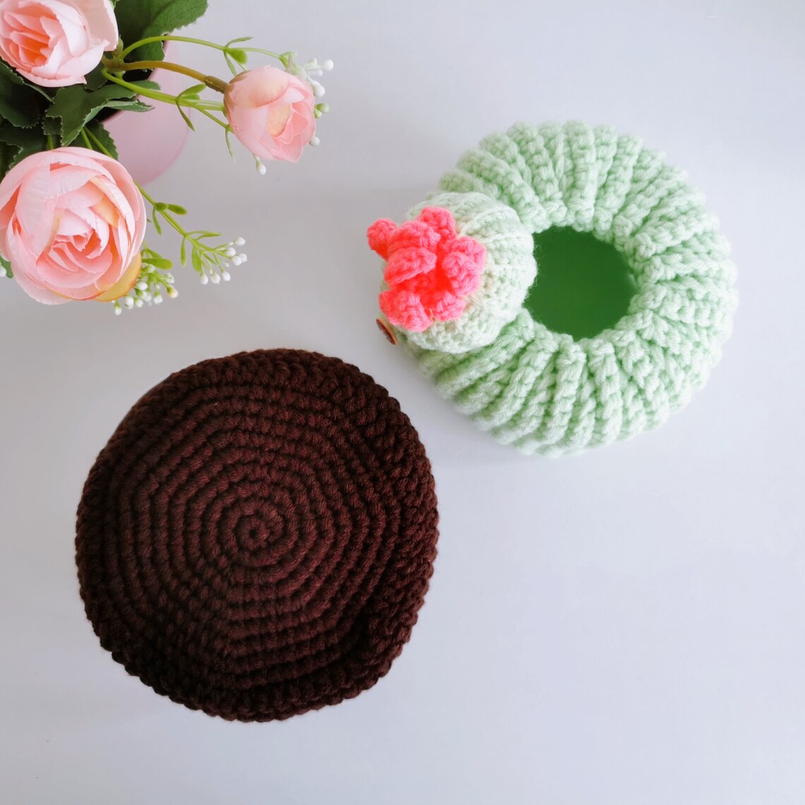 Hand Knitted Tissue Box Cover, Cactus, Home Decor, Crochet Tissue Box ...