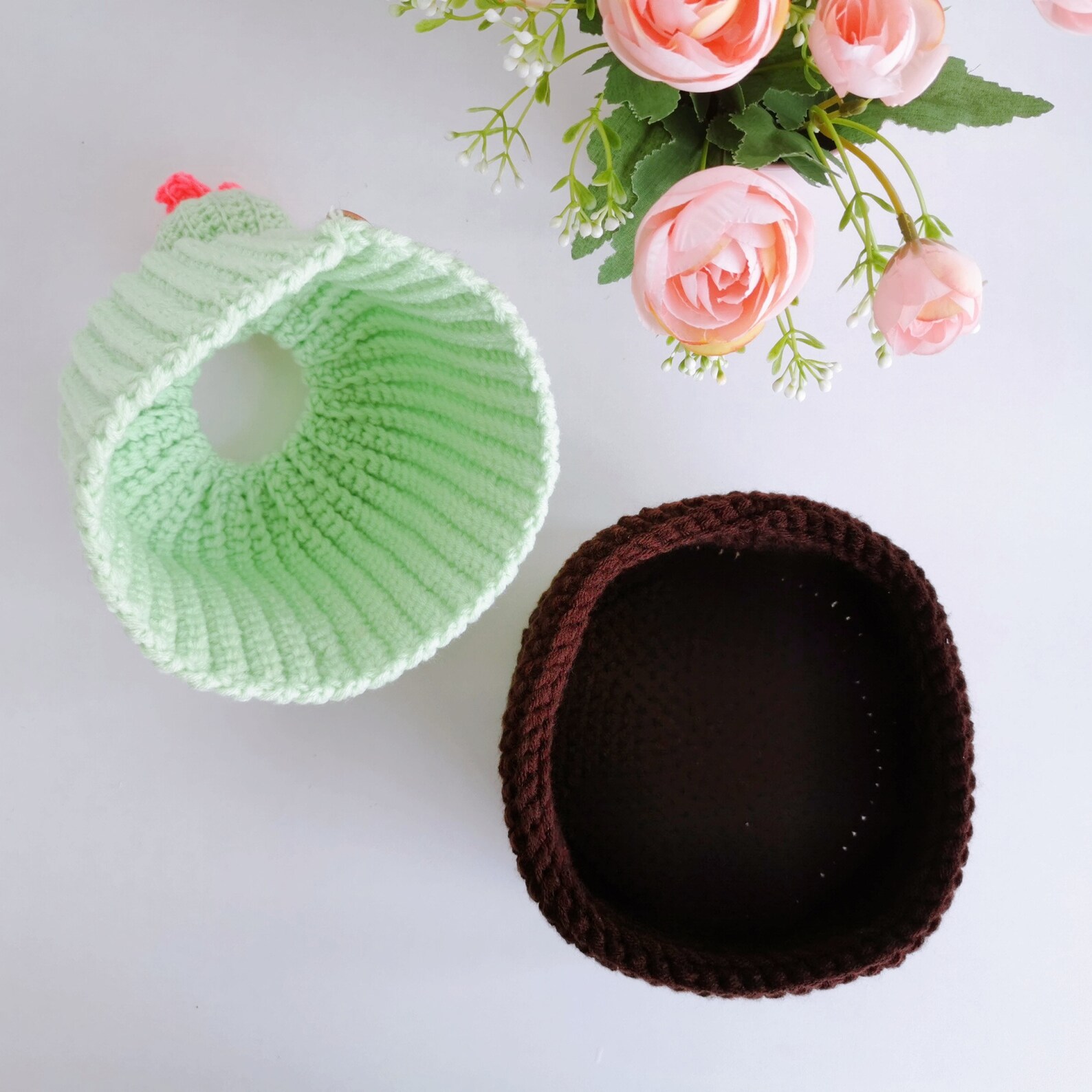 Hand Knitted Tissue Box Cover, Cactus, Home Decor, Crochet Tissue Box ...