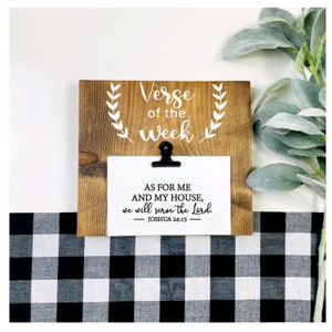 Verse of the Week Clipboard Sign | Bible Verse Prayer Clipboard ...