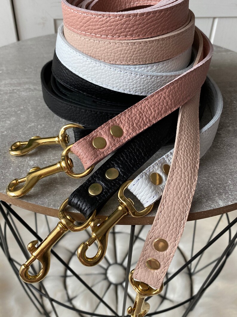 Genuine Leather Leashes. Different Colors and Styles Available - Etsy