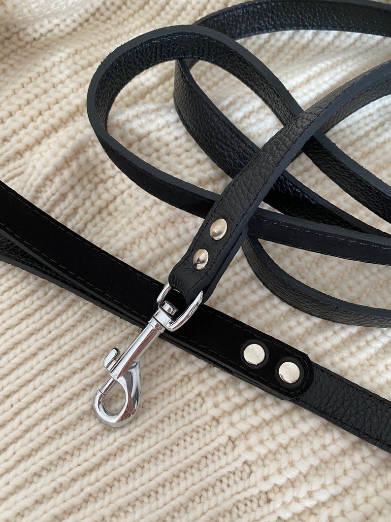 Genuine Leather Leashes. Different Colors and Styles Available - Etsy