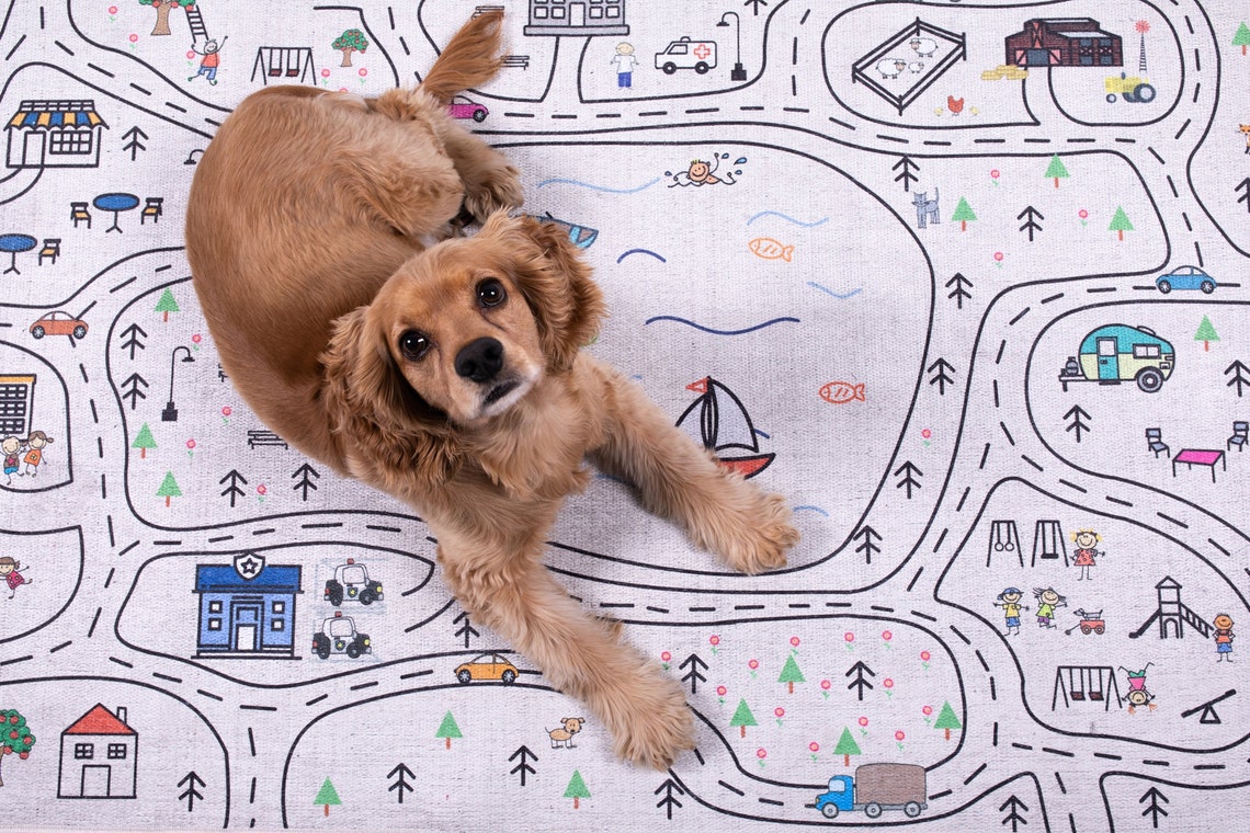 NURSERY RUG / PLAY Rug / Kids Rug / Childrens Rug / Road Rug - Etsy