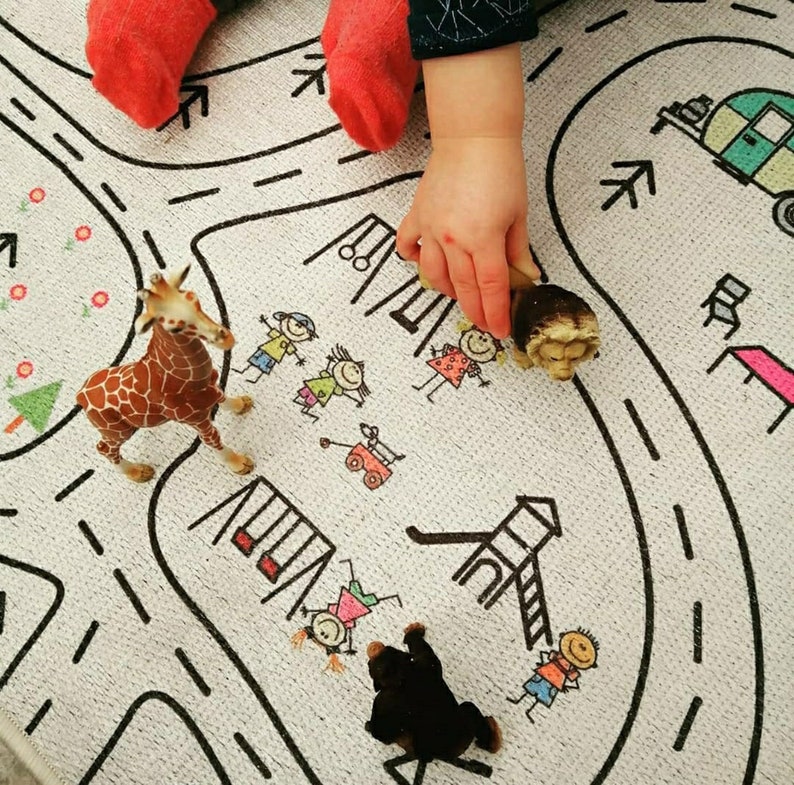 NURSERY RUG / PLAY Rug / Kids Rug / Childrens Rug / Road Rug - Etsy