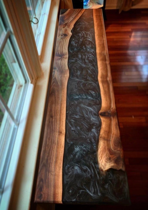 Custom Made Live Edge River Table - Etsy