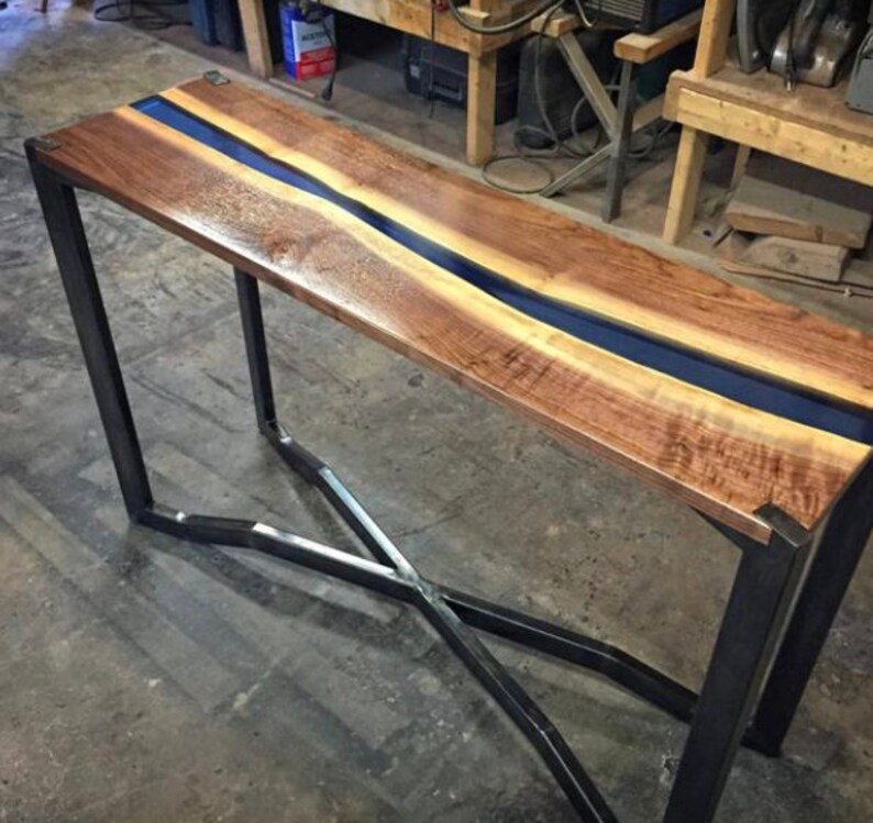 Custom Made Live Edge River Table - Etsy