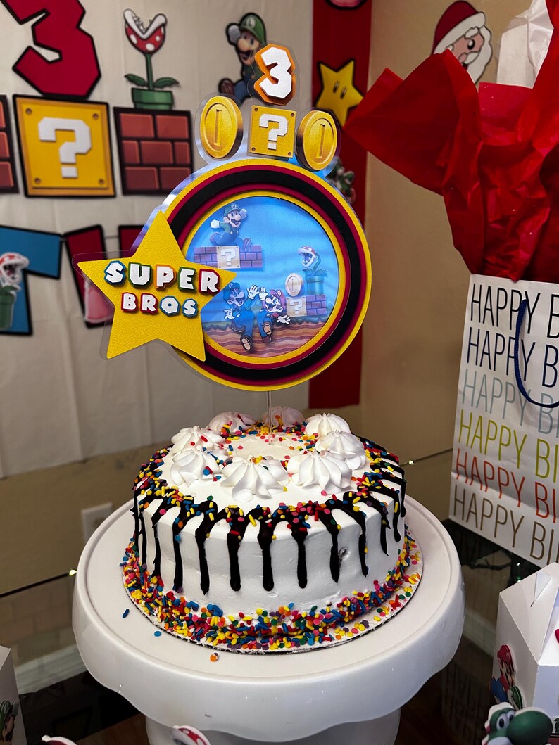 Mario Bros Cake Topper - Etsy