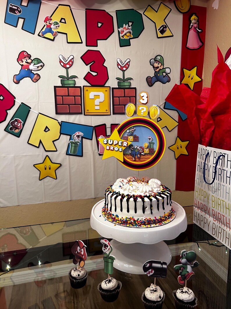 Mario Bros Cake Topper - Etsy