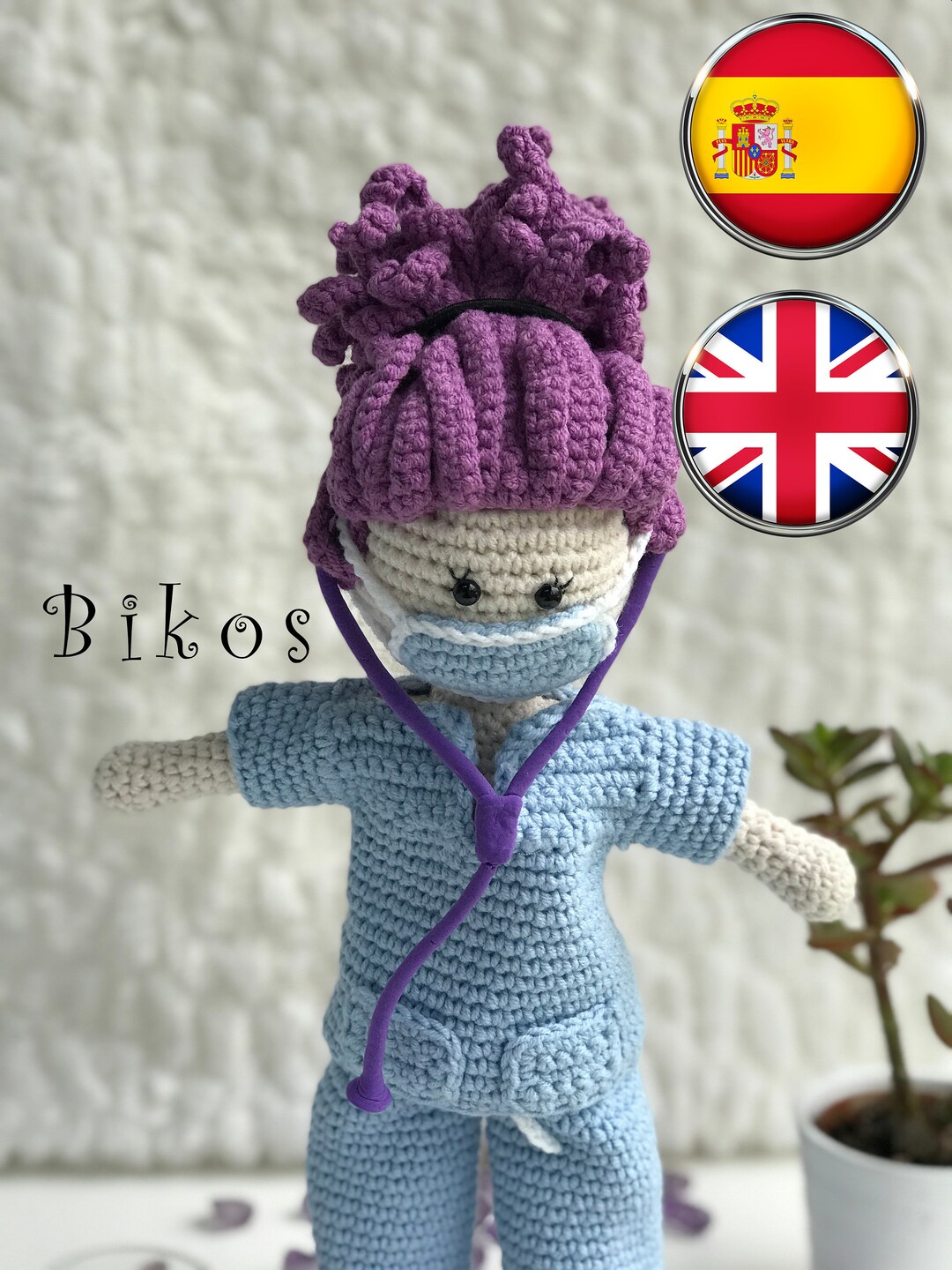 DOCTOR Crochet Pattern Pdf English Doll - Etsy