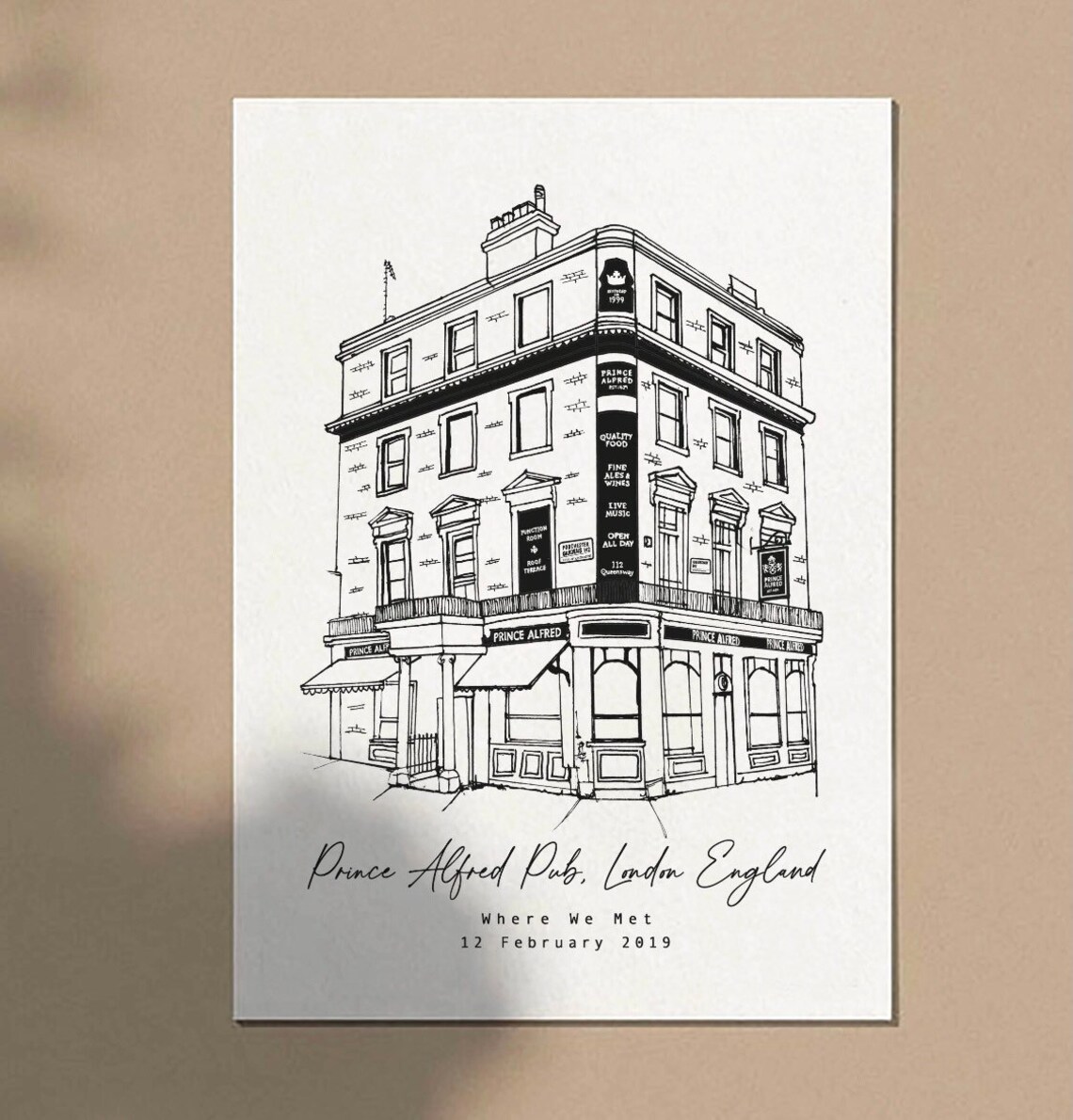 Hand Drawn Venue Illustration Custom | Etsy