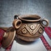 Slavic Folk Art, Rustic Pottery Pots With Lid and Handles 3L/ 101.4 Fl ...