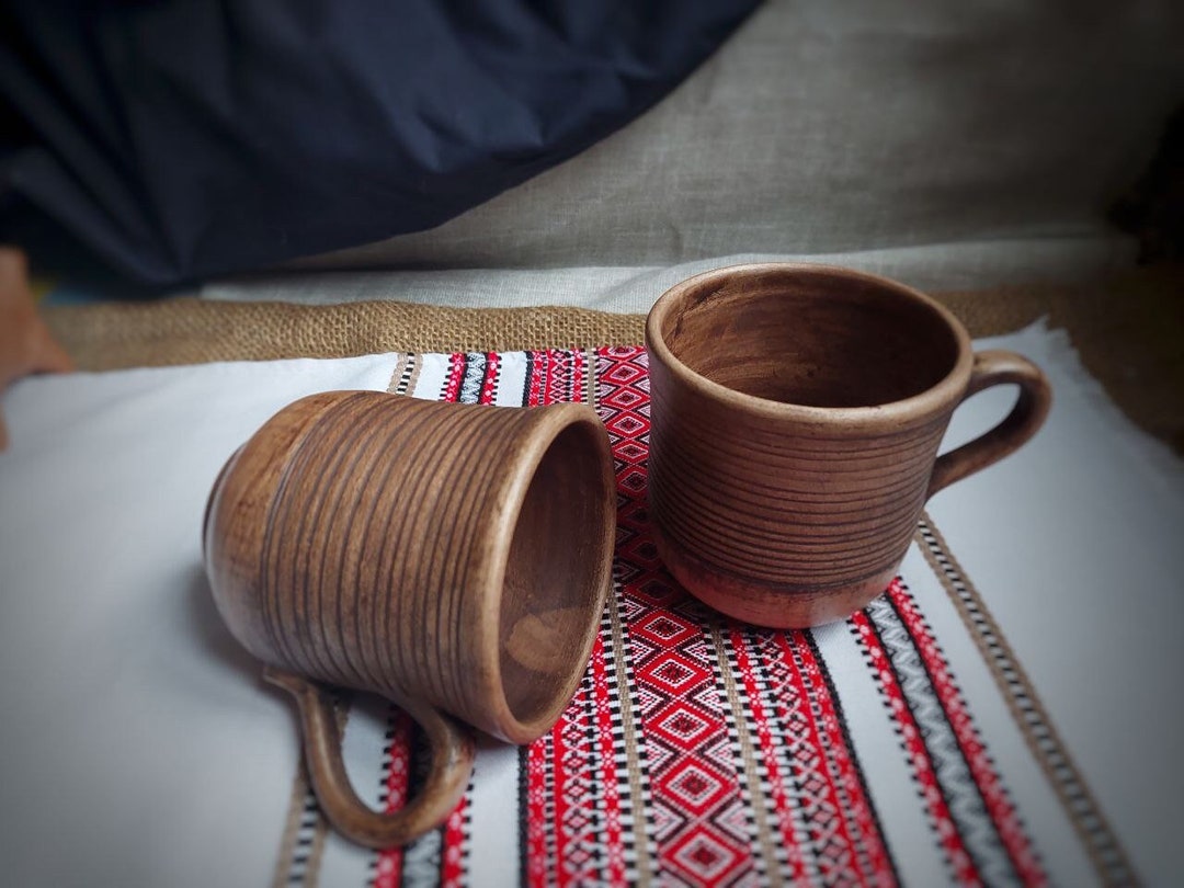 Terracotta Mug, Rustic Mugs, Clay Cup, Unglazed, Pottery Mug, Coffee ...