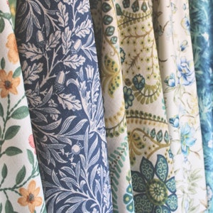 Floral Print Designer Fabric, Colorful Bold Fabric, Fabric by the Yard ...