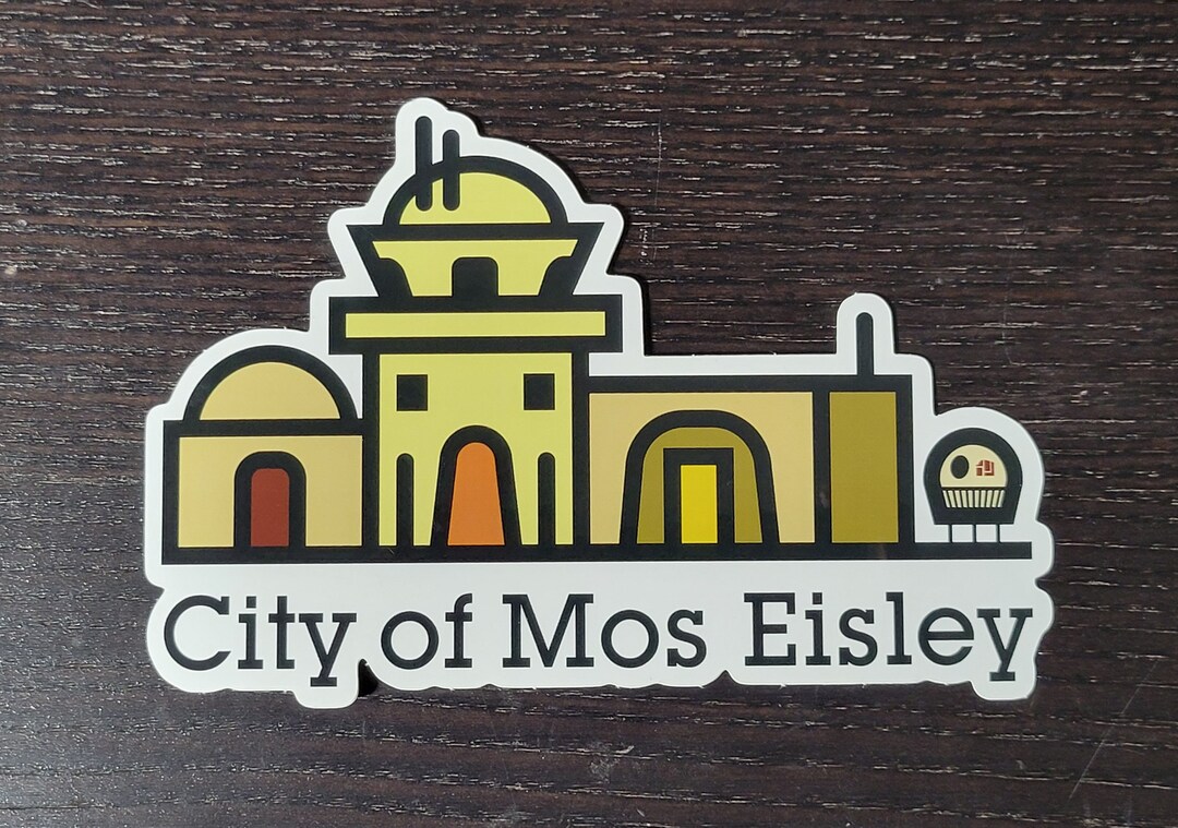 City of Mos Eisley Vinyl Sticker large - Etsy