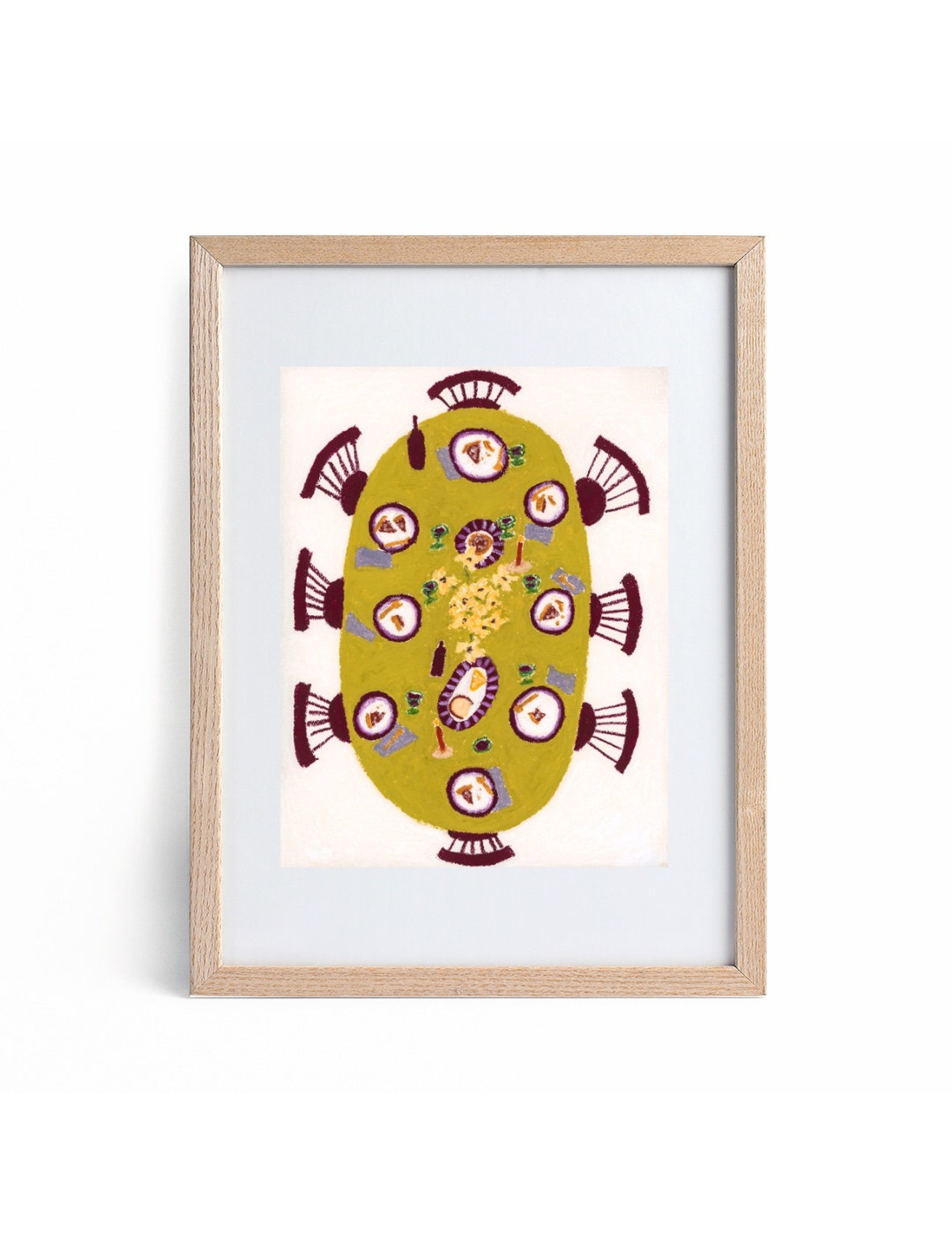 Dinner With Friends Art Print, Kitchen Art, Art for Dining Rooms, Fine ...